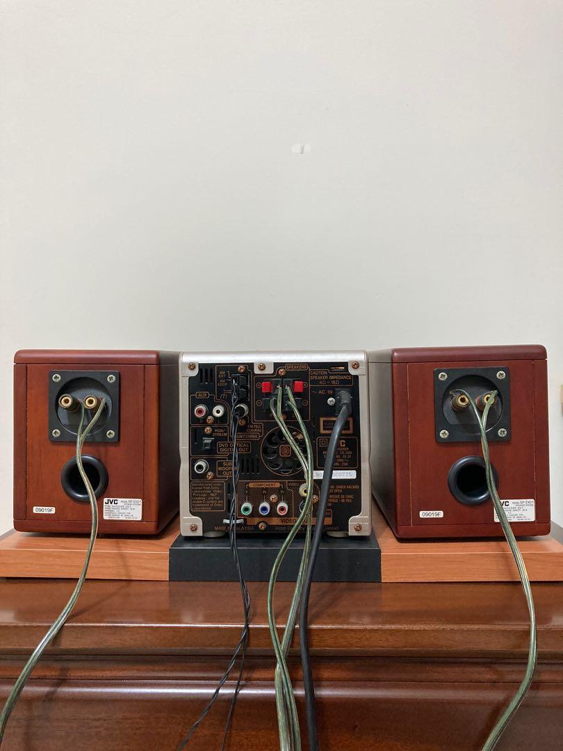 JVC EX-D1 Wood Cone 木質振膜 DVD 高音質 迷你影音音響組合 床頭音響 二手優品 限高雄自取, 耳機及錄音音訊設備, Soundbar、揚聲器、藍牙喇叭、耳擴在旋轉拍賣
