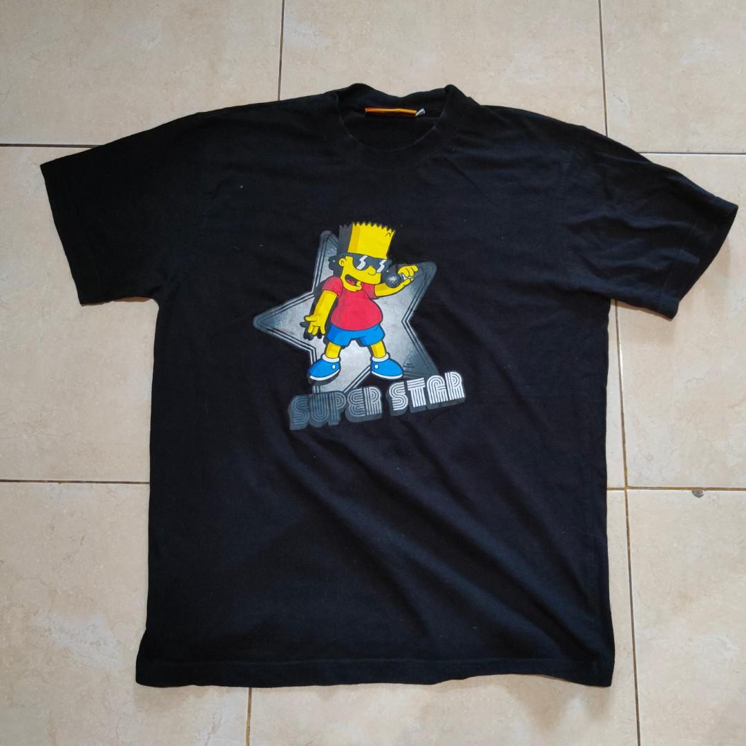 Kaos Bart simpson super star official the simpsons size M, Fesyen Pria ...