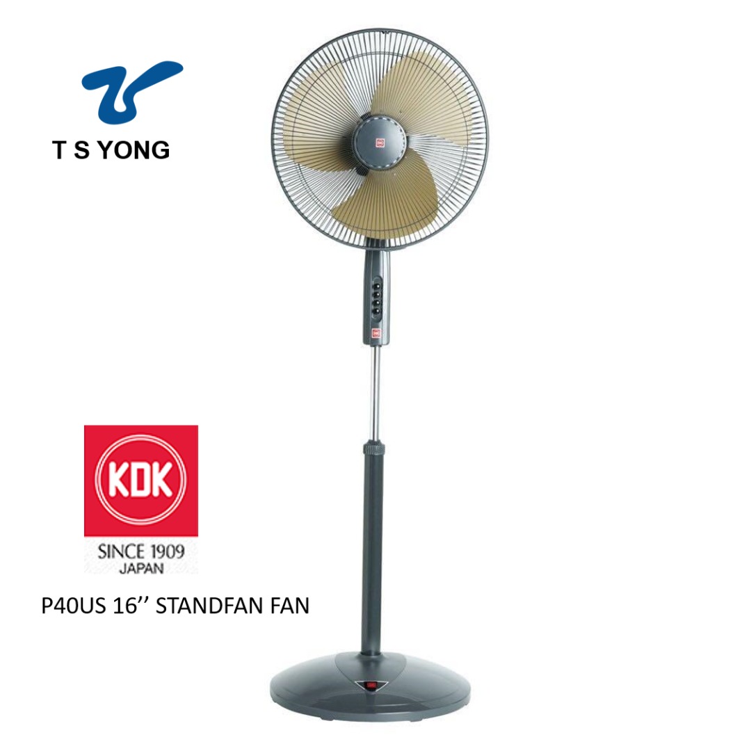 KDK P40US 16'' STANDFAN, Furniture & Home Living, Lighting & Fans, Fans ...