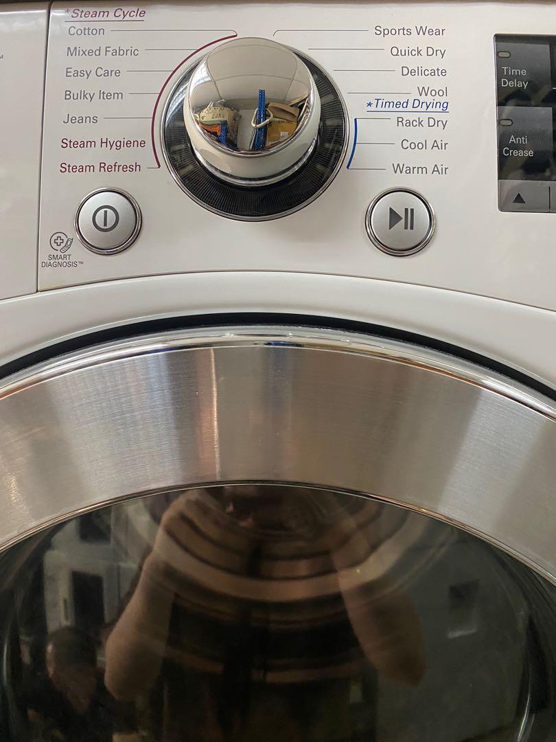 LG 8KG TrueSteam Sensor Dry Condenser Dryer, TV & Home Appliances ...