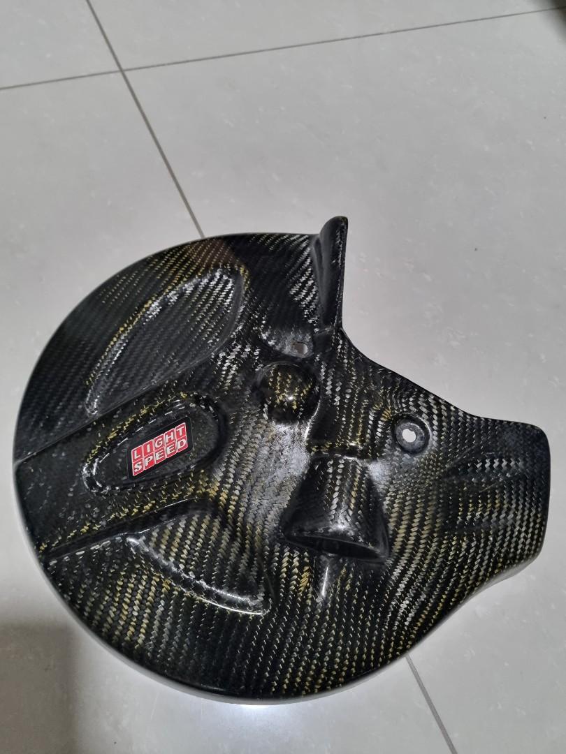 Lightspeed carbon disk guard for DRZ S, Motorcycles, Motorcycle ...