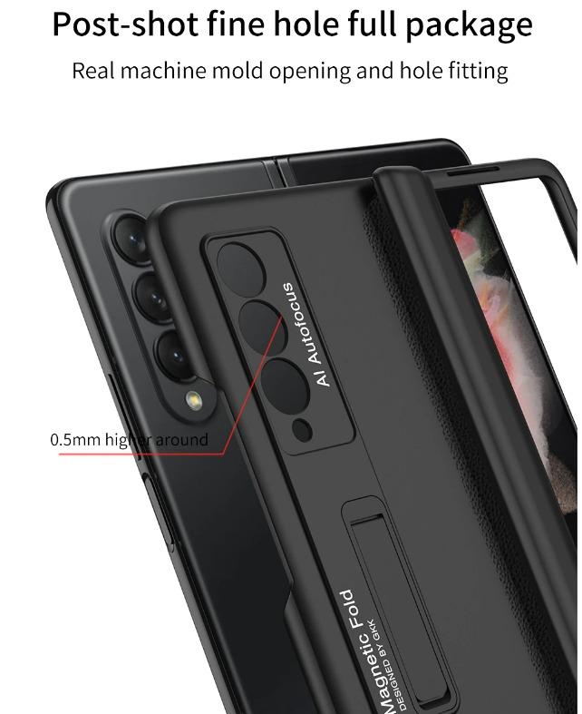 Magnetic Hinge Funda For Samsung Galaxy Z Fold 3/ 4 Case Bracket Stand ...