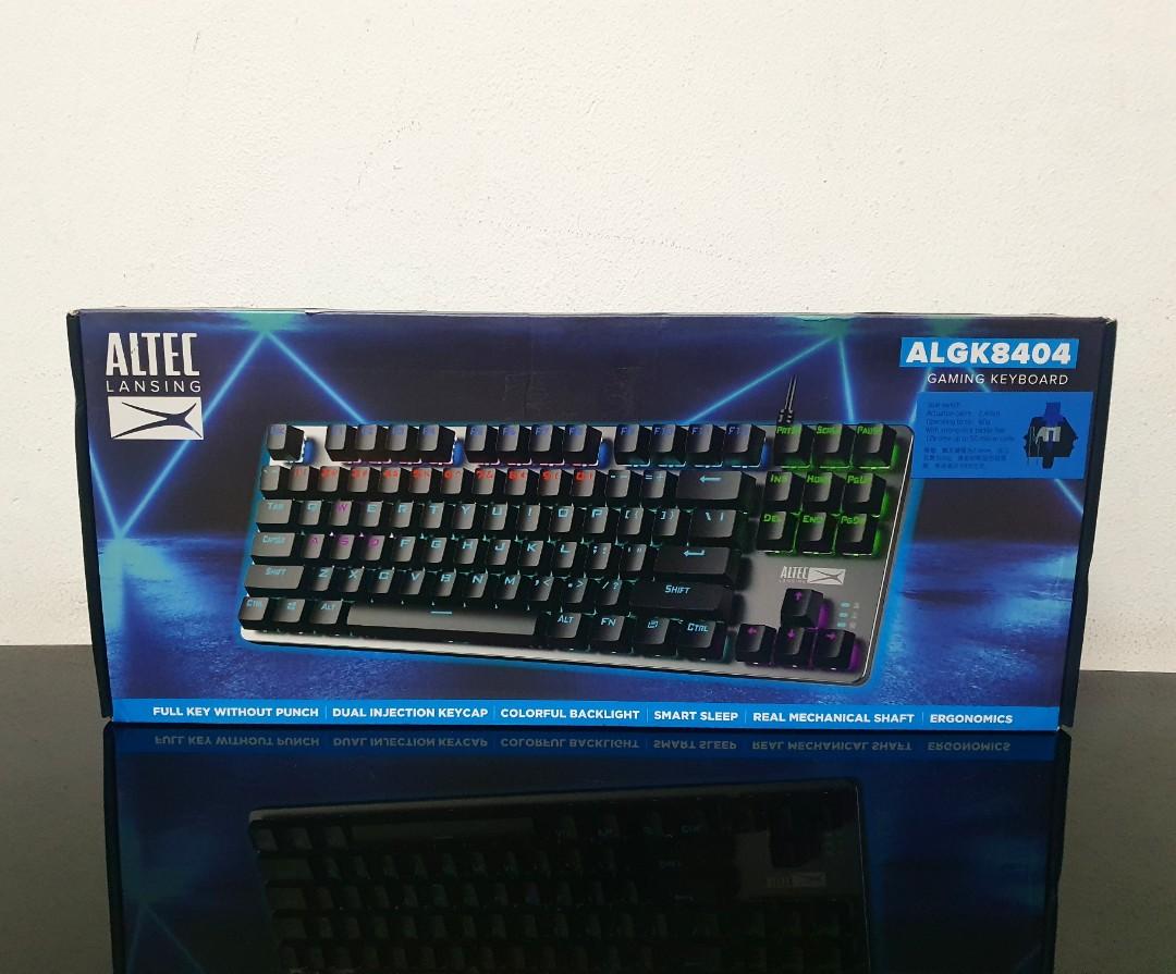 Mechanical Keyboard Gaming Altec Lansing ALGK8404 ALGK 8404 Blue Switch ...