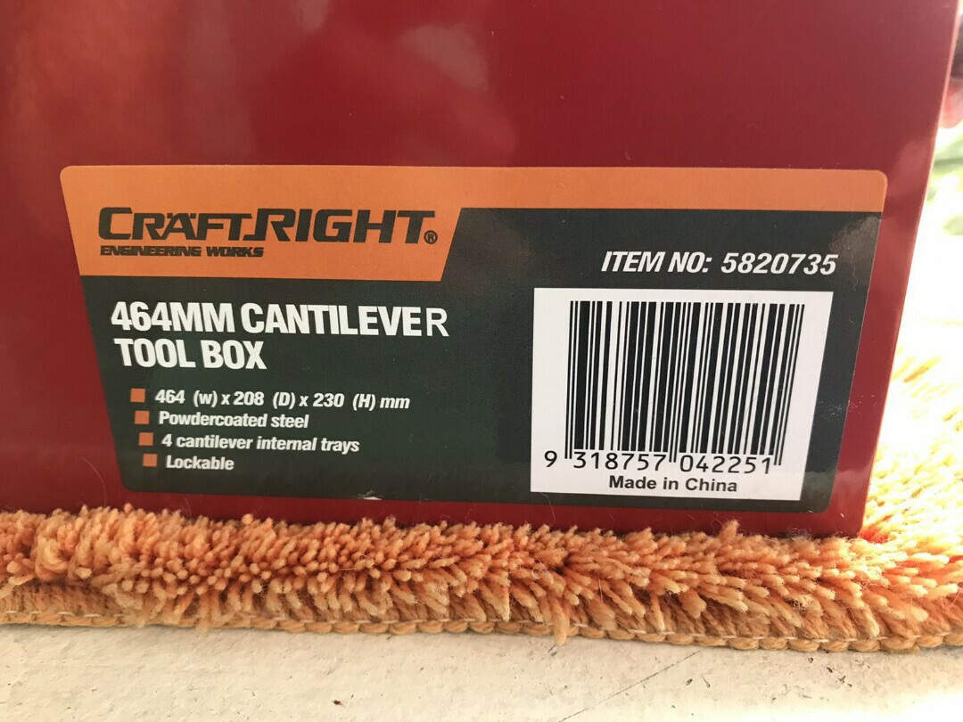 Metal tool box CraftRight, Furniture & Home Living, Home Improvement ...