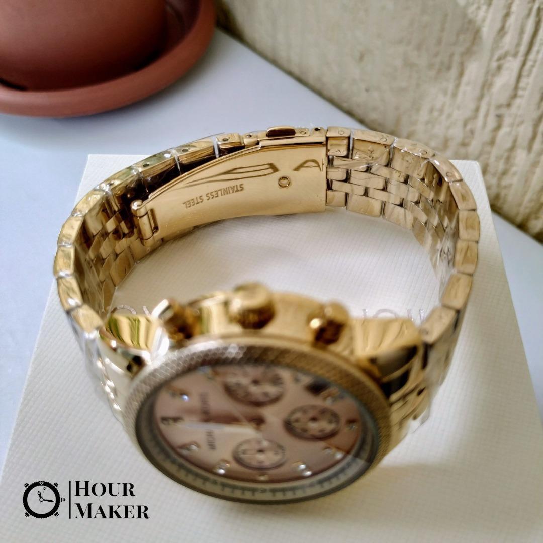 MICHAEL KORS MK5676 Ritz Chronograph Gold-tone Ladies Watch, Women's ...