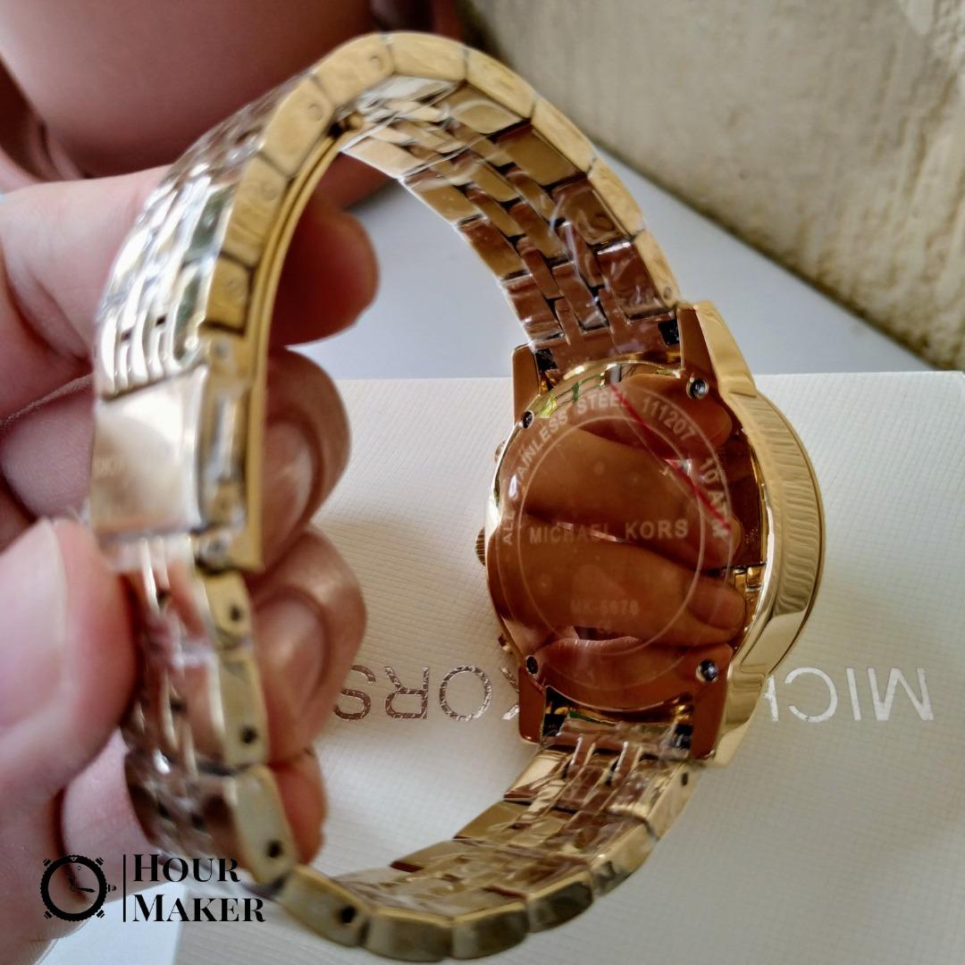 MICHAEL KORS MK5676 Ritz Chronograph Gold-tone Ladies Watch, Women's ...