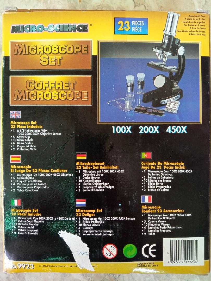 MICRO-SCIENCE MICROSCOPE TOY, Hobbies & Toys, Stationary & Craft ...