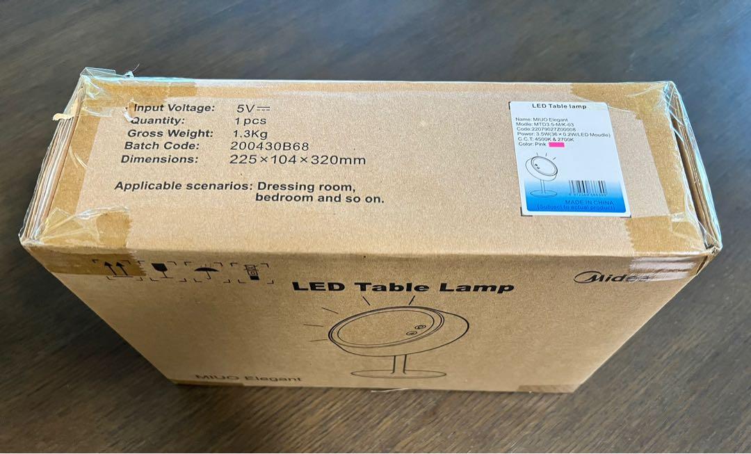 Midea MIUO Elegant LED Table Lamp, Beauty & Personal Care, Face, Face ...