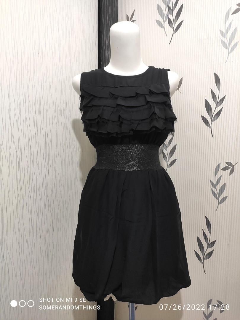 Midi Dress Sifon Umpak umpak - LD : 80, PB : 76, Fesyen Wanita, Pakaian Wanita, Gaun & Rok di ...