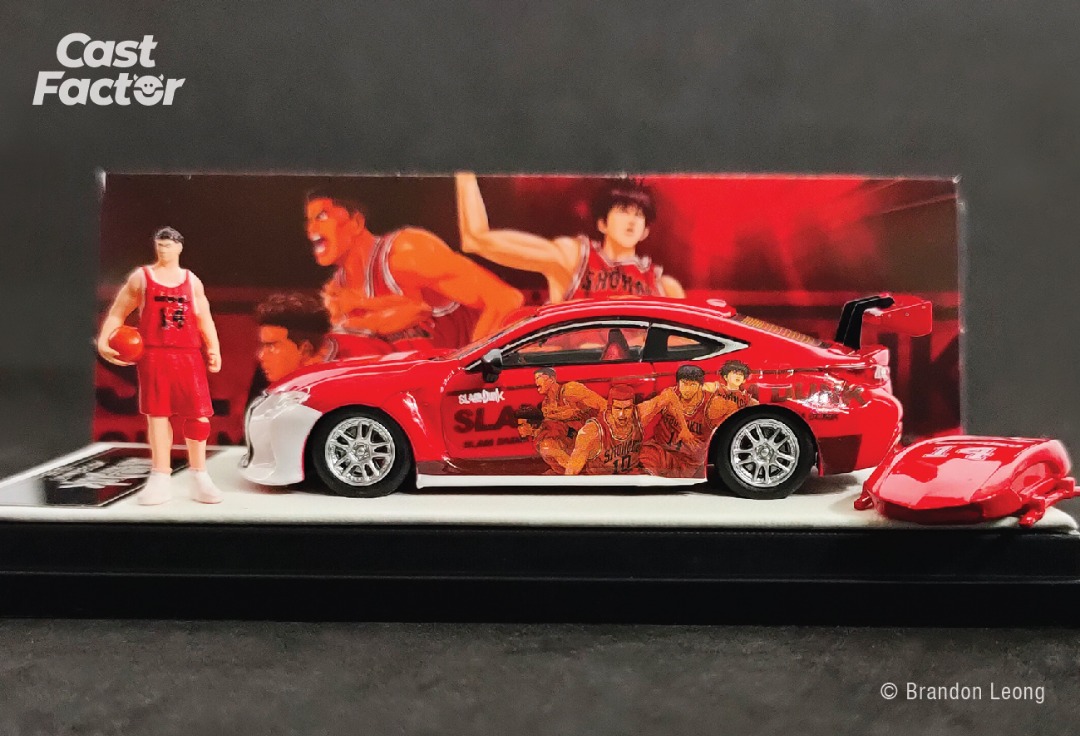 ModernArt 1:64 Lexus RCF Slam Dunk #14 with Hisashi Mitsui Figure ...