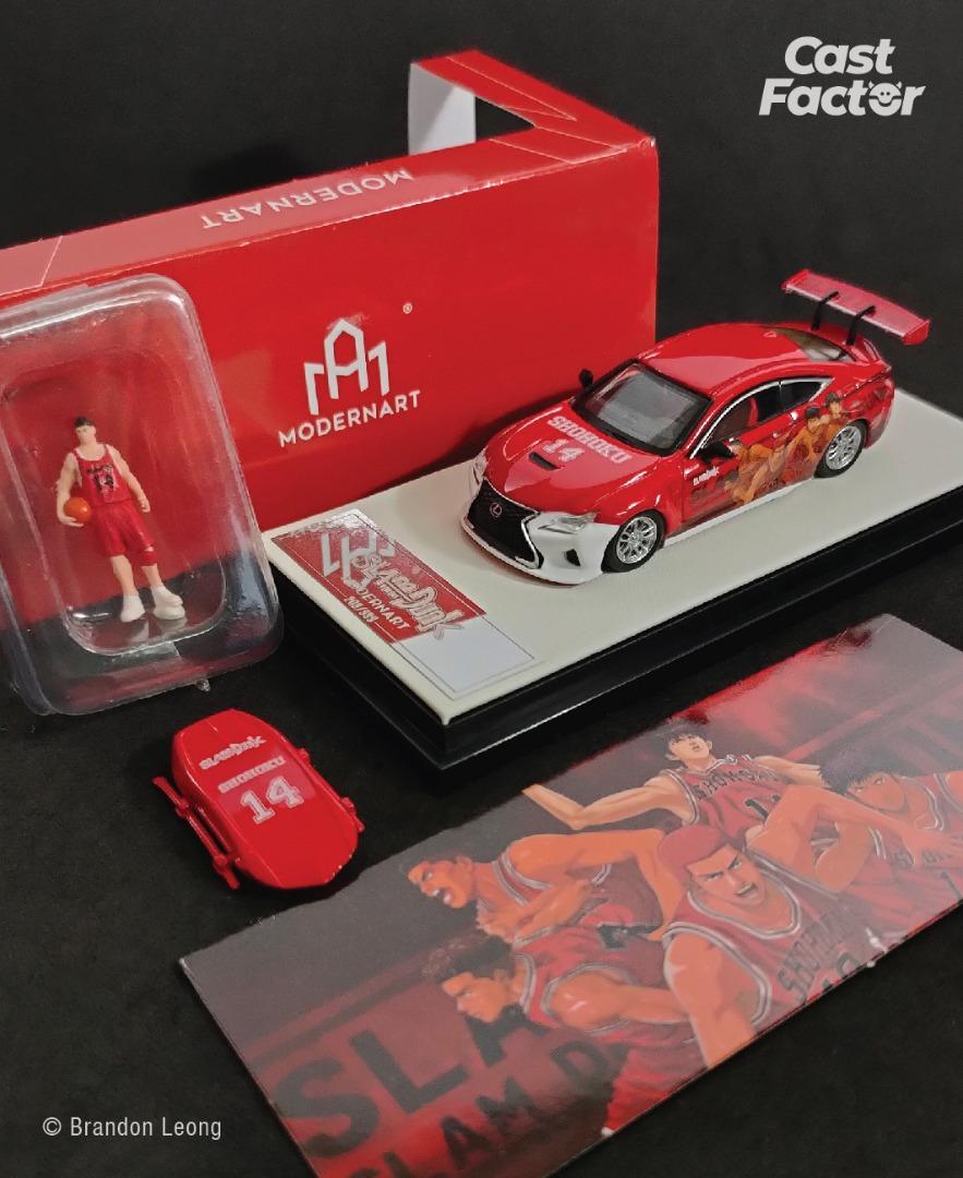 ModernArt 1:64 Lexus RCF Slam Dunk #14 with Hisashi Mitsui Figure ...