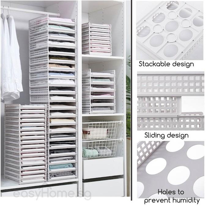 Modular Retractable Shelf (B and C Design) - wardrobe closet organzier ...