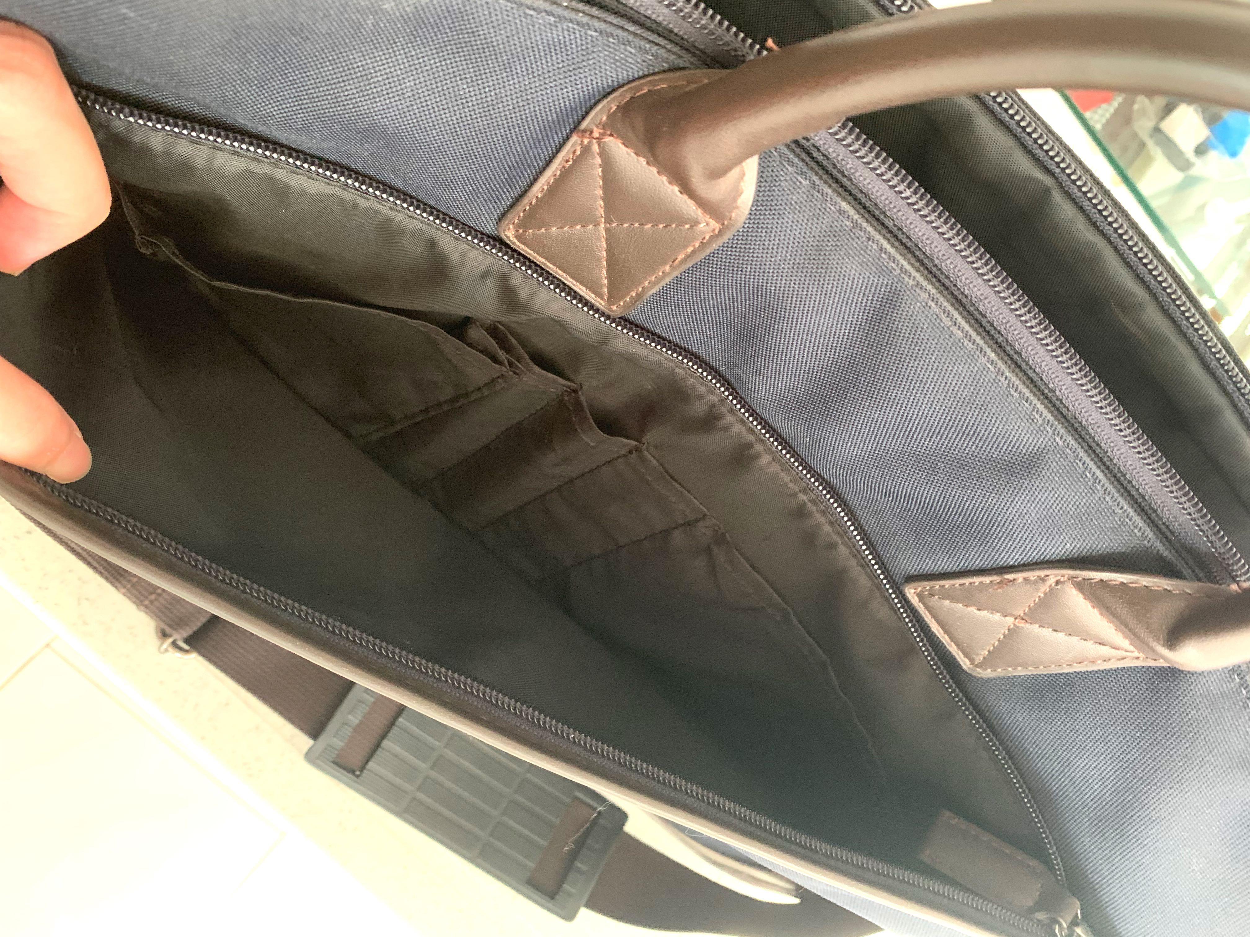 Muji Business Bag with Laptop Storage Navy, Men's Fashion, Bags ...
