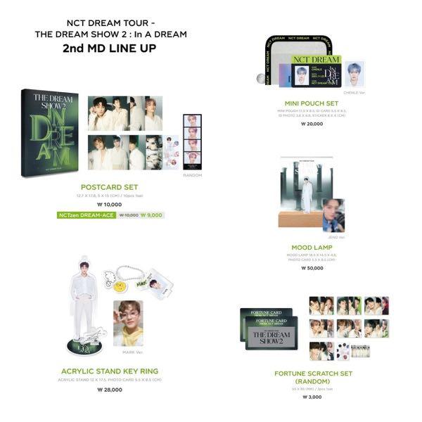 NCT DREAM - THE DREAM SHOW 2 : In A DREAM 2nd MD LINE UP, 興趣及遊戲, 收藏品及 ...