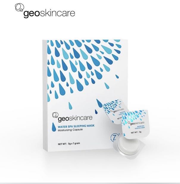 [NEW] GEOSKINCARE Water Spa Sleeping Mask Moisturising Capsule 5g x 7pc ...