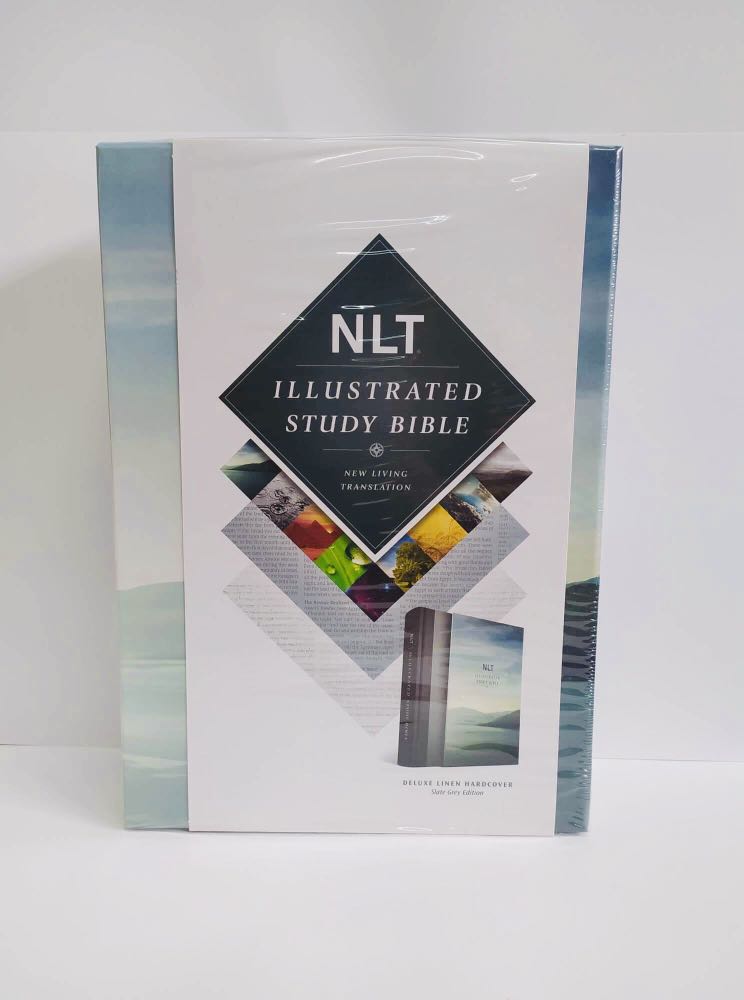 NLT Illustrated Study Bible (Hardcover,Gray Deluxe Linen), Hobbies ...