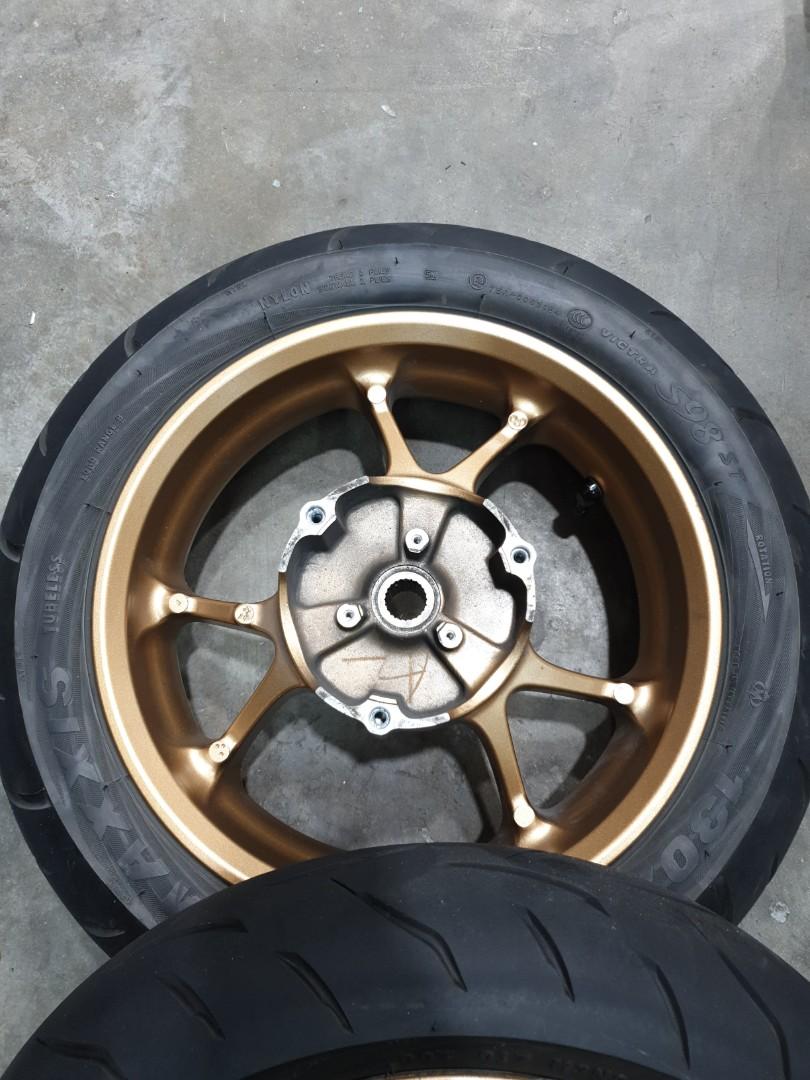 NMAX V2 Original Rims, Motorcycles, Motorcycle Accessories on Carousell