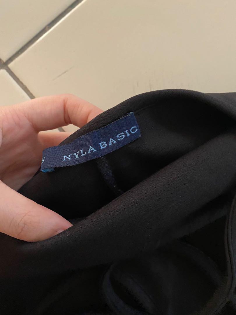 nyla basic black dress, Fesyen Wanita, Pakaian Wanita, Gaun & Rok di Carousell