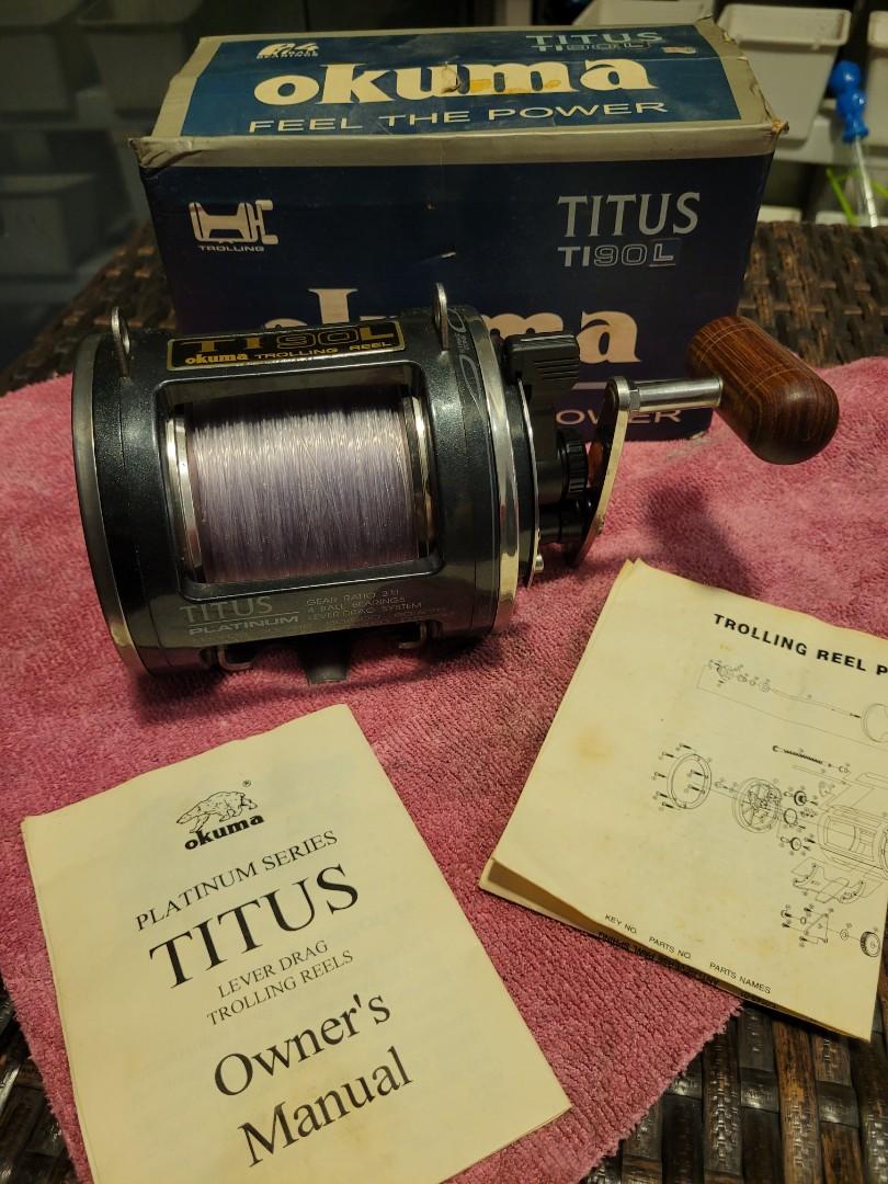 OKUMA Titus TI90L Lever Drag System, Sports Equipment, Fishing on Carousell