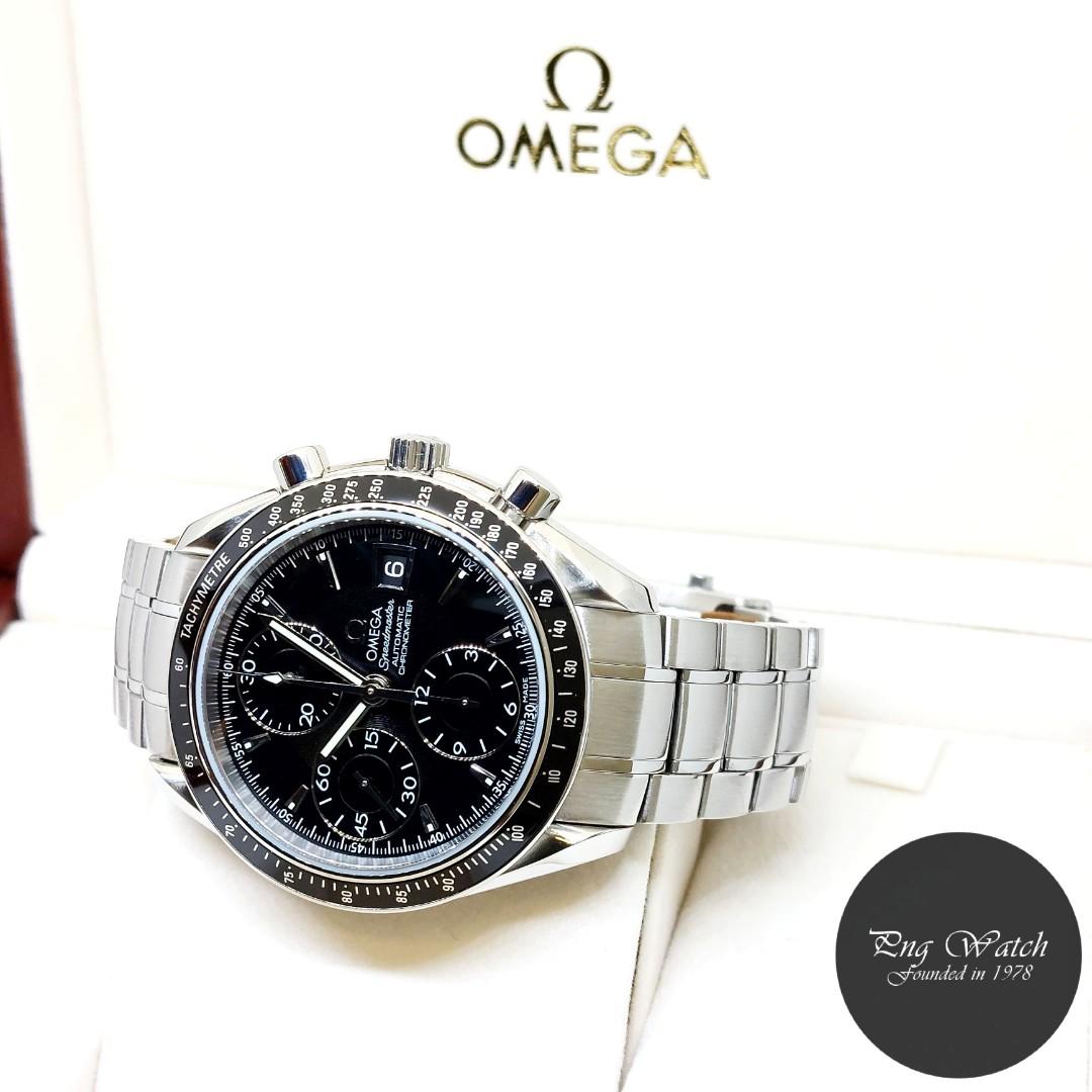 (NOT AVAILABLE) Omega 40mm Black Dial Speedmaster Chronograph REF: 3210 ...