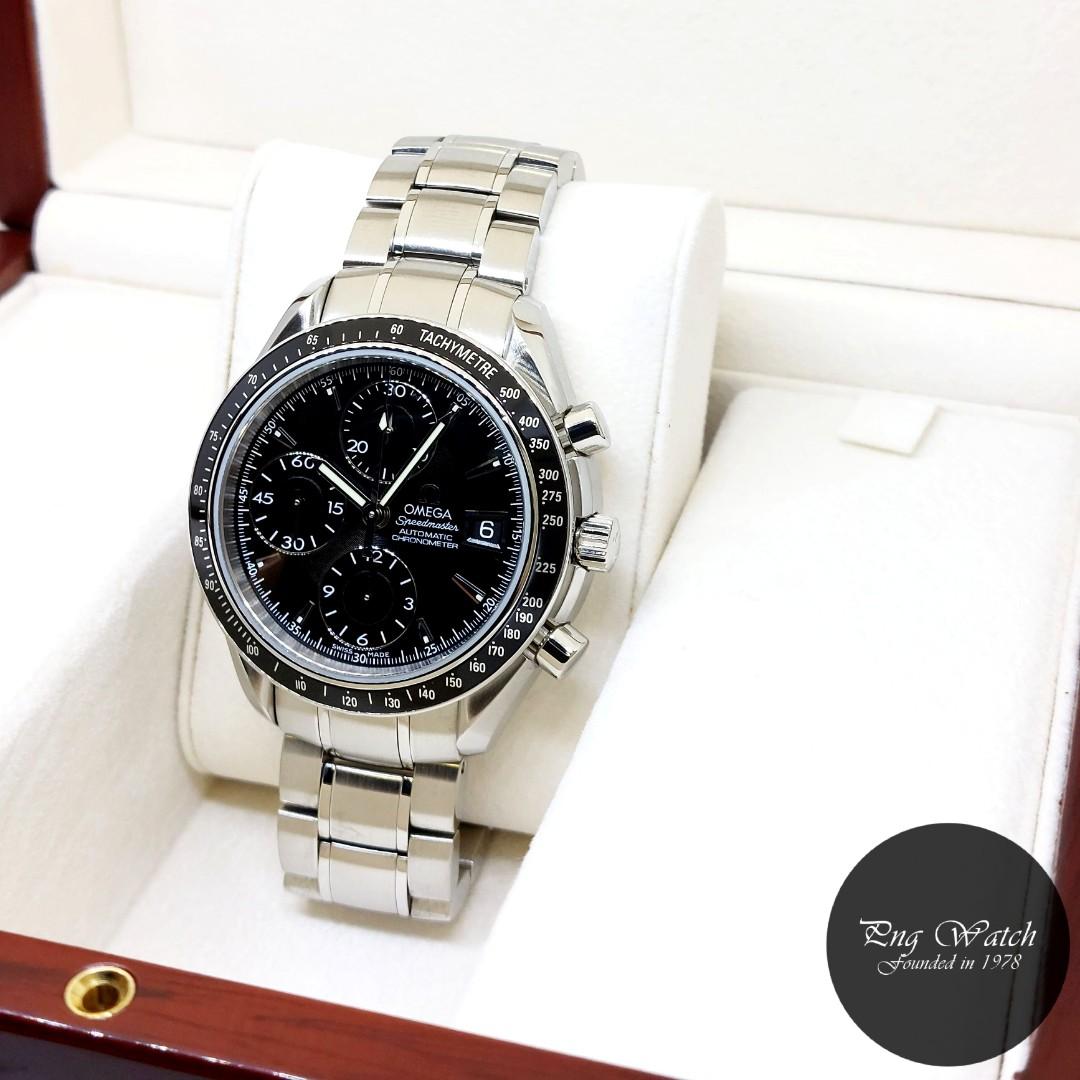 (NOT AVAILABLE) Omega 40mm Black Dial Speedmaster Chronograph REF: 3210 ...