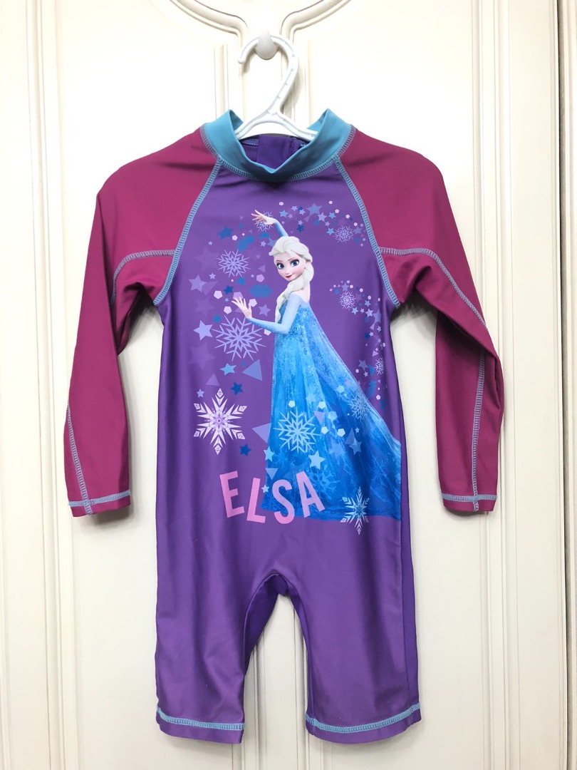 Original Disney Frozen Rash Guard Swimwear, Babies & Kids, Babies ...