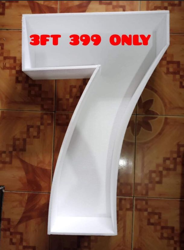 Painted cylinder and number 7 styro, Babies & Kids, Babies & Kids ...