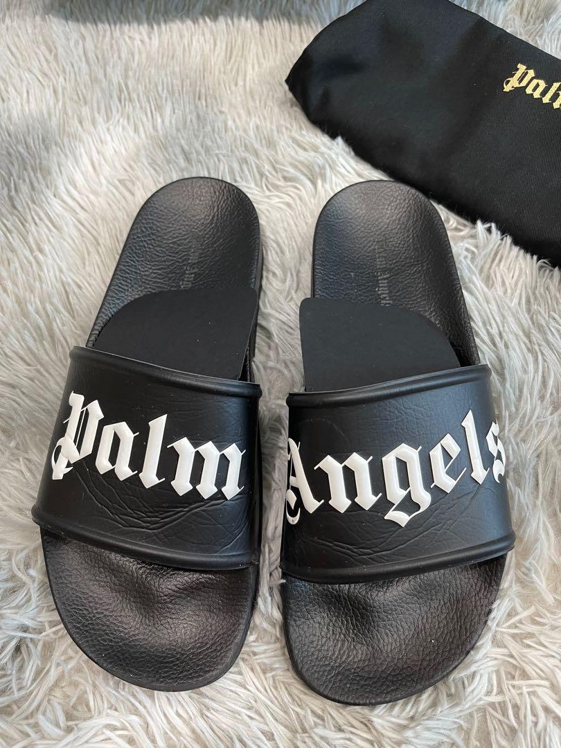 Palm Angels Slides, Men's Fashion, Footwear, Flipflops and Slides on ...