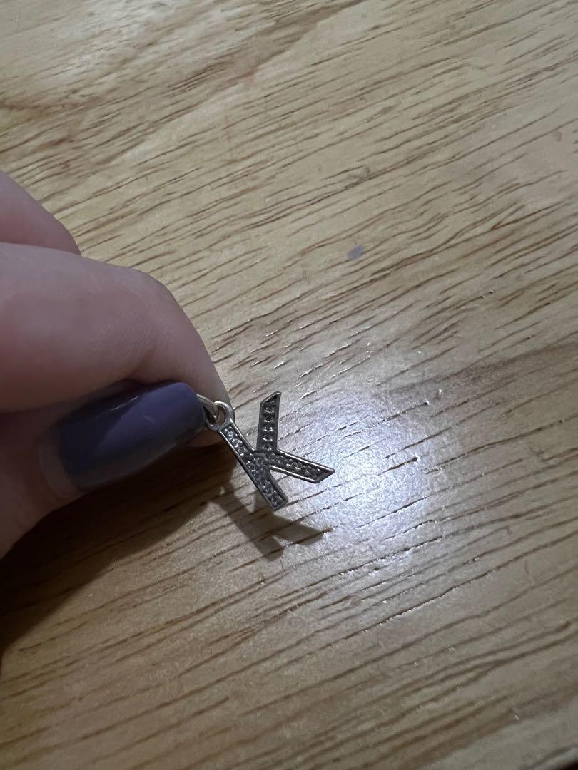 Pandora Letter K, Women's Fashion, Jewelry & Organizers, Charms on ...