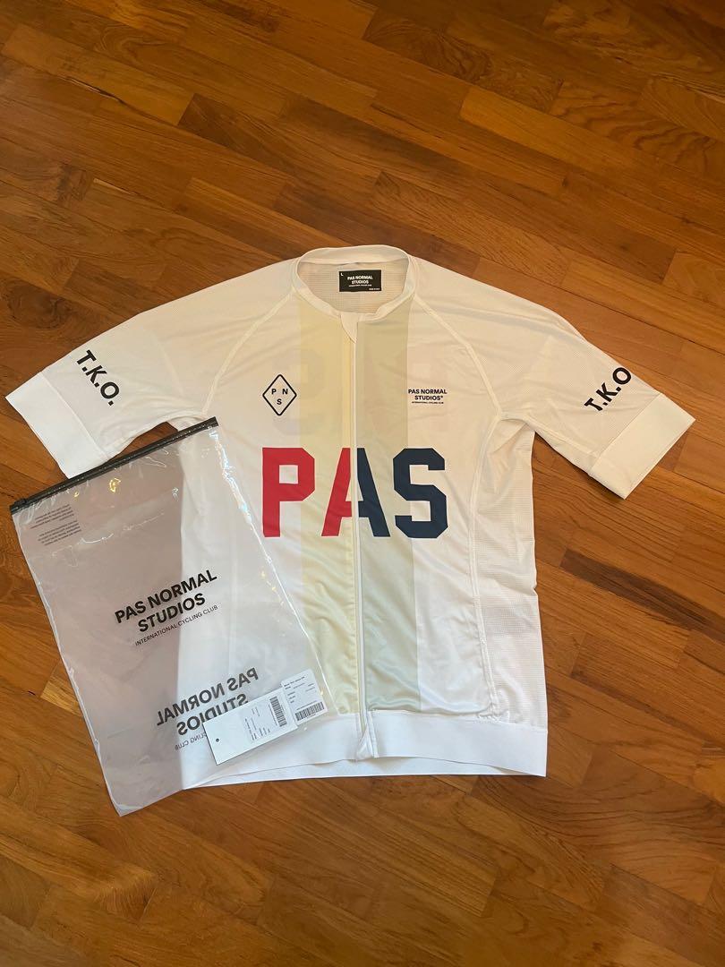 PAS NORMAL STUDIOS (PNS) - Men’s TKO Jersey (Off-White, L size), Sports ...