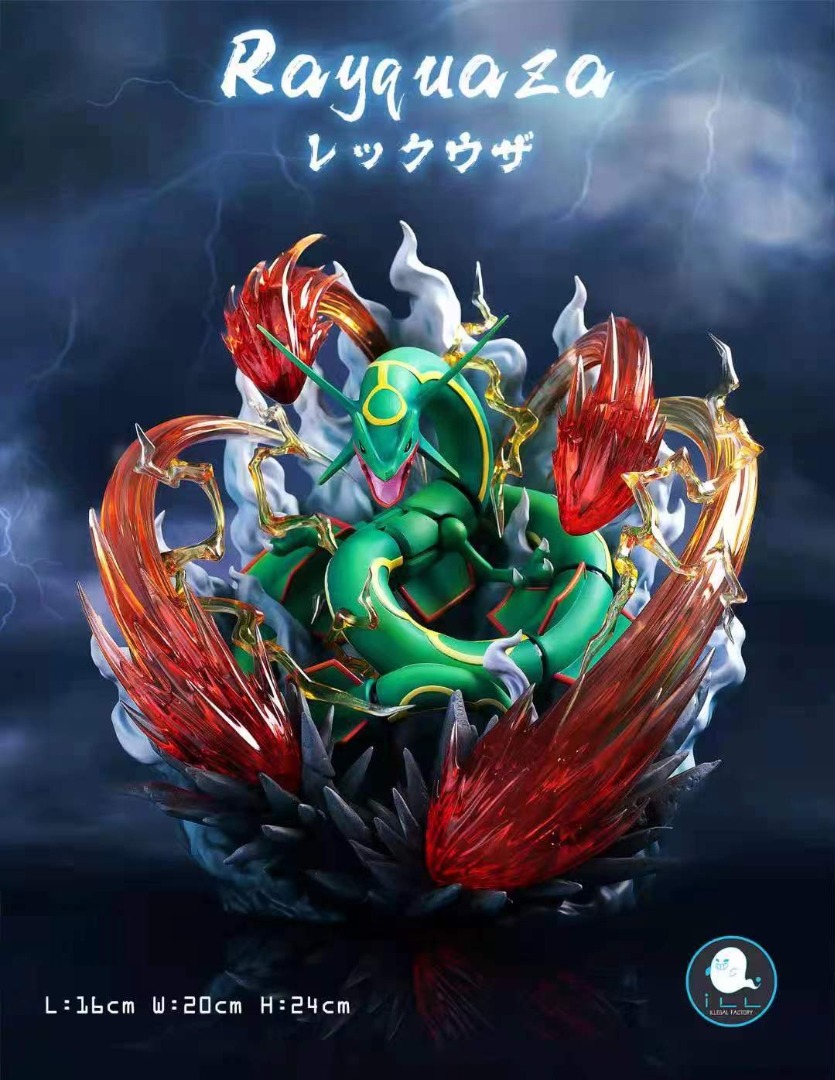 [PO] ILL Studio - Rayquaza Figure Statue, Hobbies & Toys, Toys & Games ...