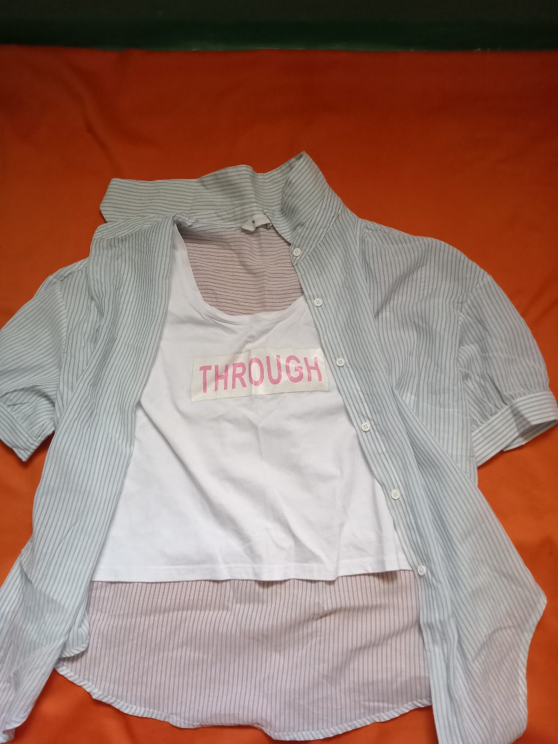 Polo with inner, Women's Fashion, Tops, Longsleeves on Carousell