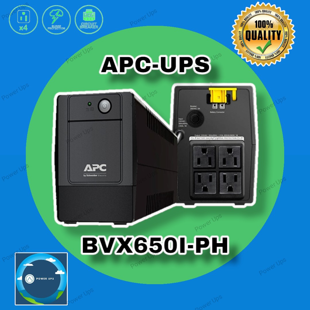 Power Ups APC UPS 650VA-360W Uninterruptible Power Supply (BVX650I-PH ...
