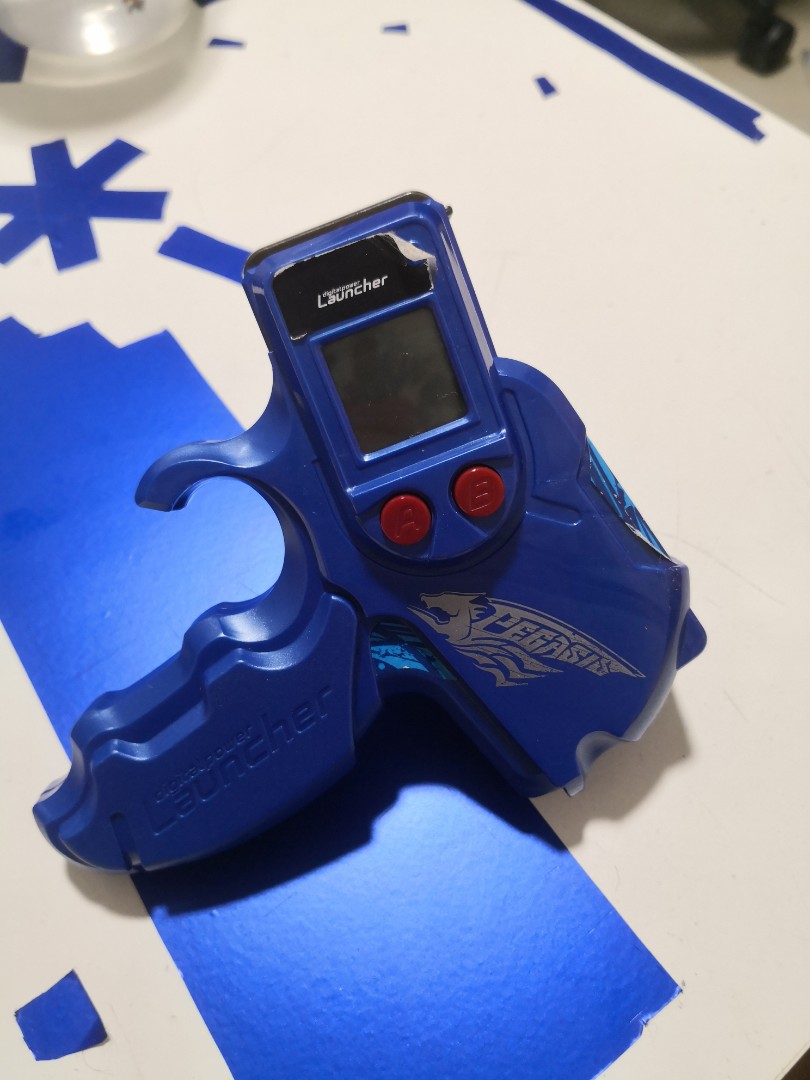 RARE Beyblade Metal Fight Digital Power Launcher Pegasis Version BB-53 ...