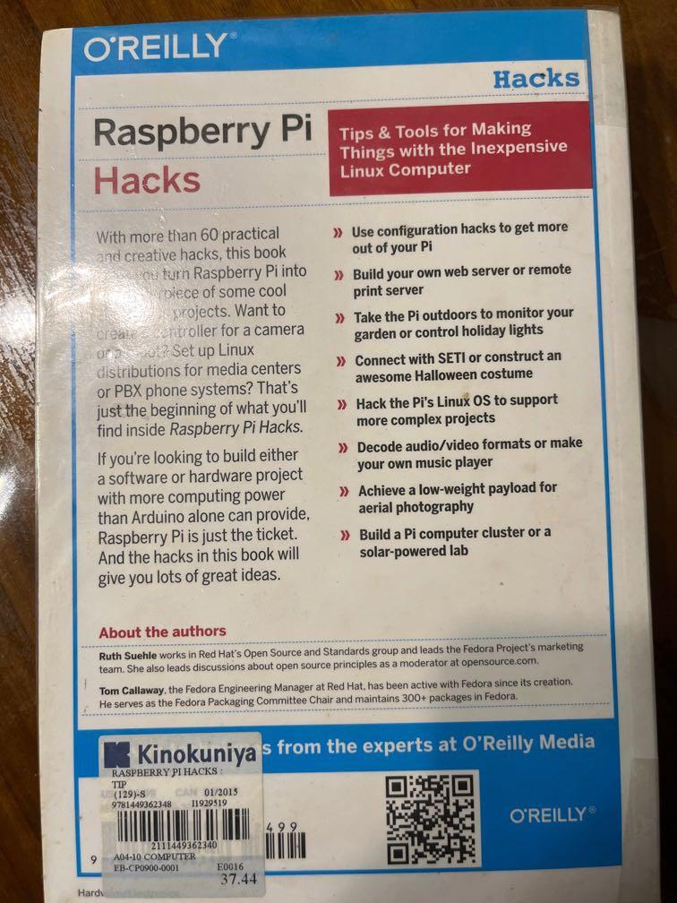 Raspberry Pi Hacks Hobbies And Toys Books And Magazines Textbooks On Carousell