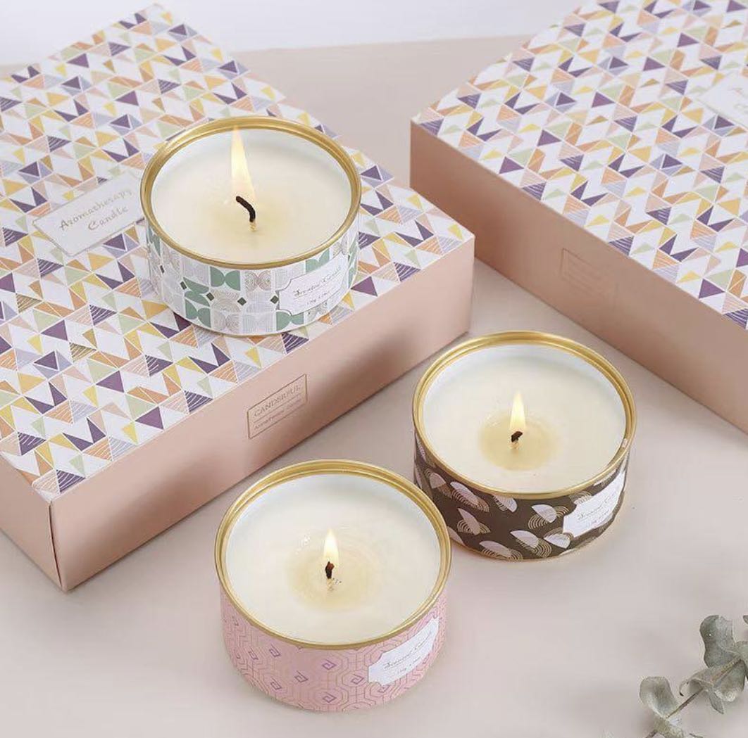 Scented Candle Tin Can design, Furniture & Home Living, Home Fragrance ...