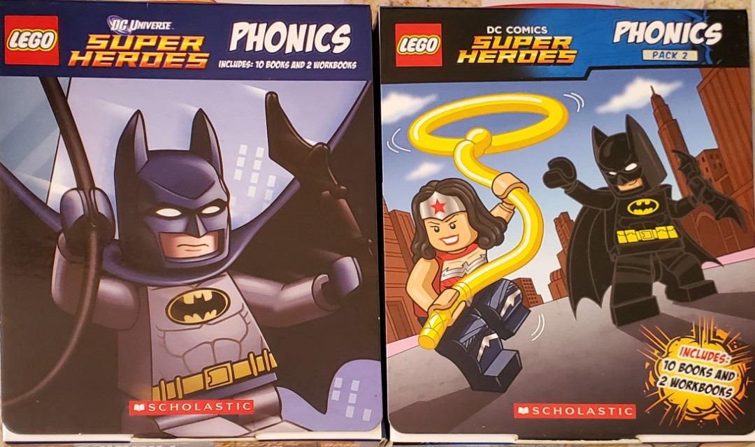 Scholastic Lego DC Comics Super Heroes Phonics Pack 1 & 2 (24 books ...