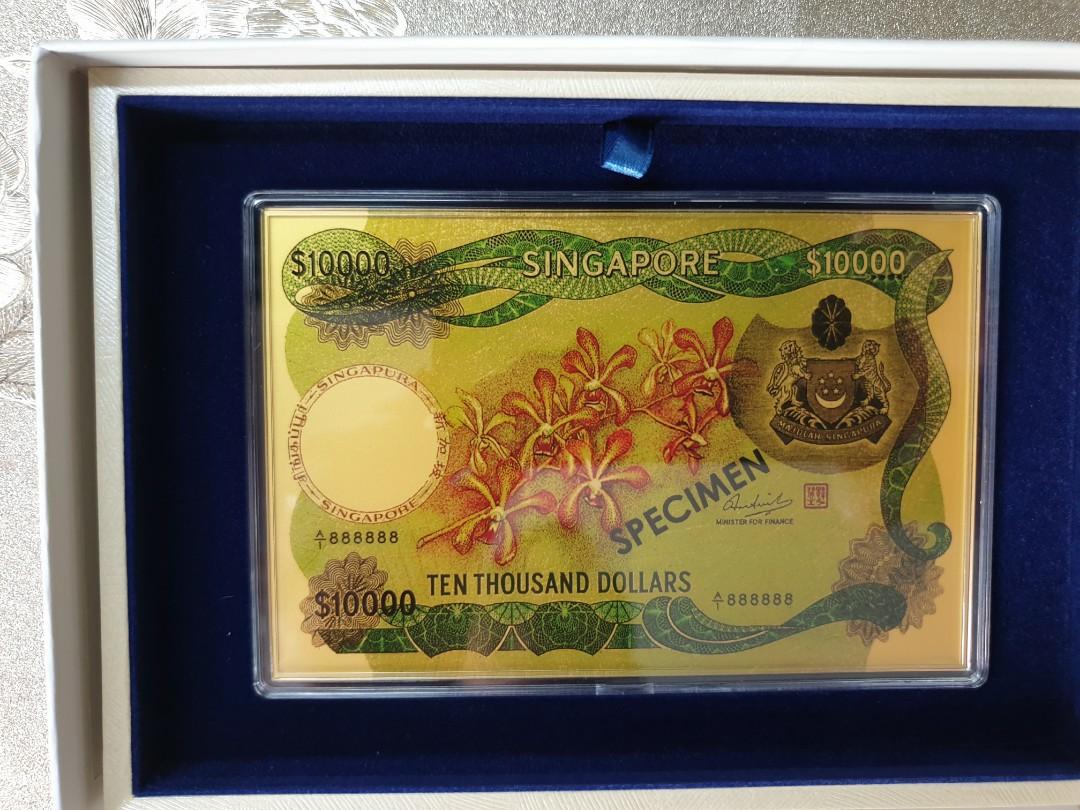 Singapore Orchid Series Bank Note Replica, Hobbies & Toys, Memorabilia ...