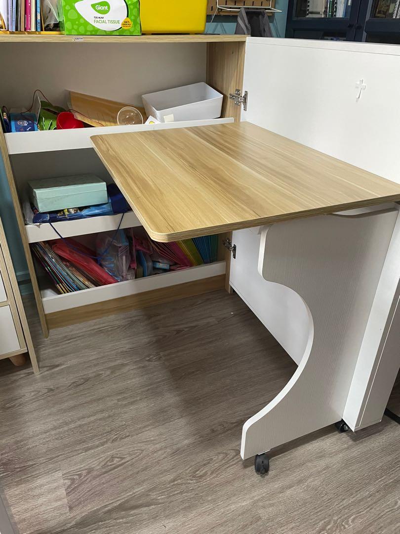 Small cabinet with study table, Furniture & Home Living, Furniture ...