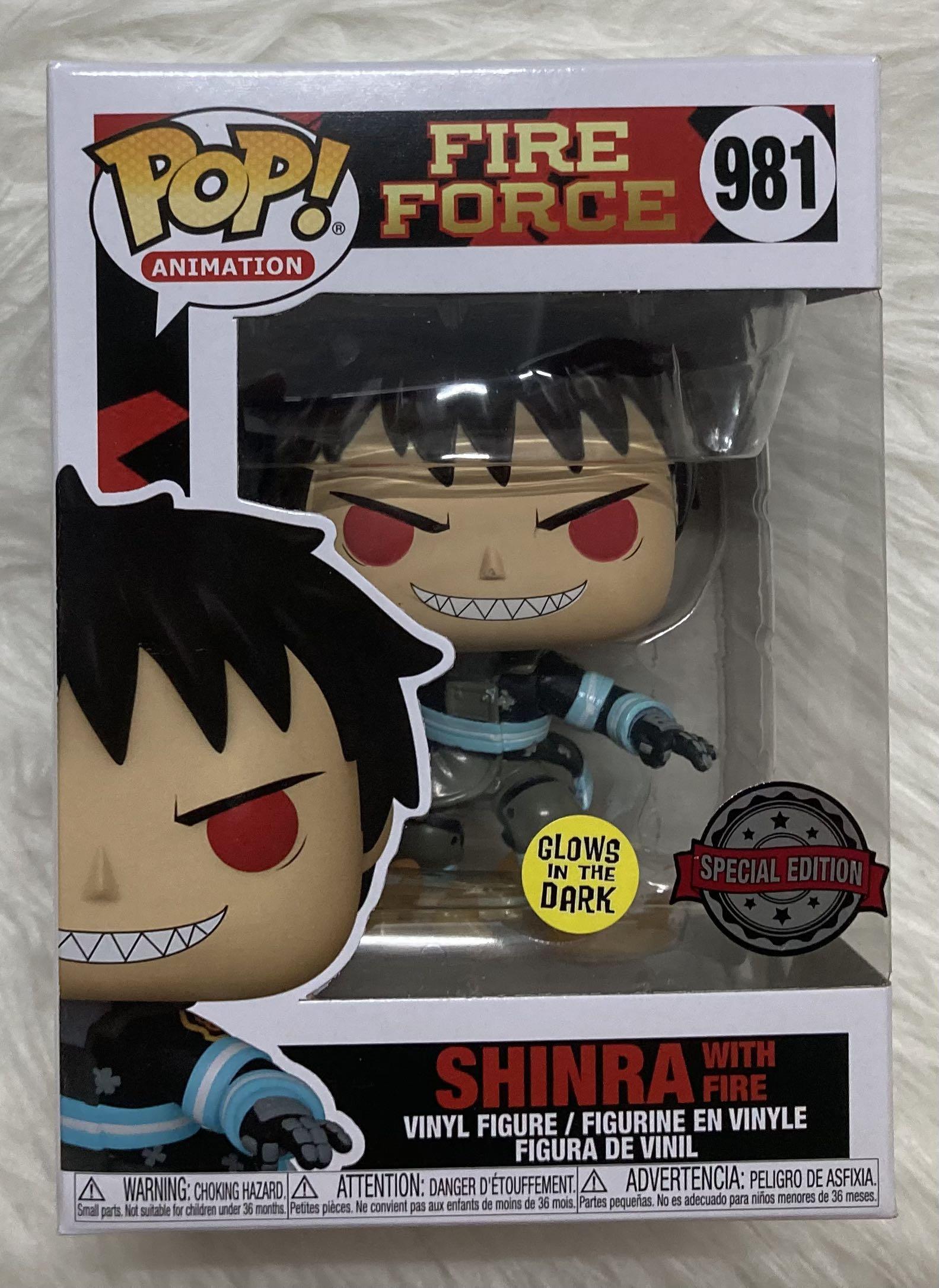 Special Edition Fire Force Shinra with Fire Glows-in-the-Dark Funko Pop ...