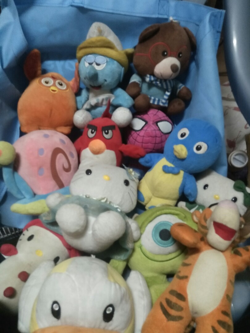 Stuffed toys Spiderman,tiger,smurfs etc., Hobbies & Toys, Toys & Games ...