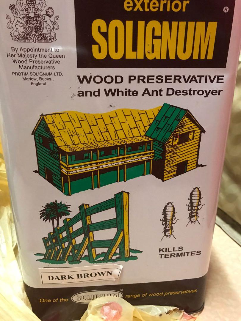 Solignum wood preservative and white ant destroyer 5litre, Furniture ...