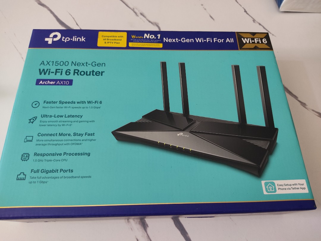 TP-Link AX1500 Next-Gen Wi-Fi 6 Router, Computers & Tech, Parts ...