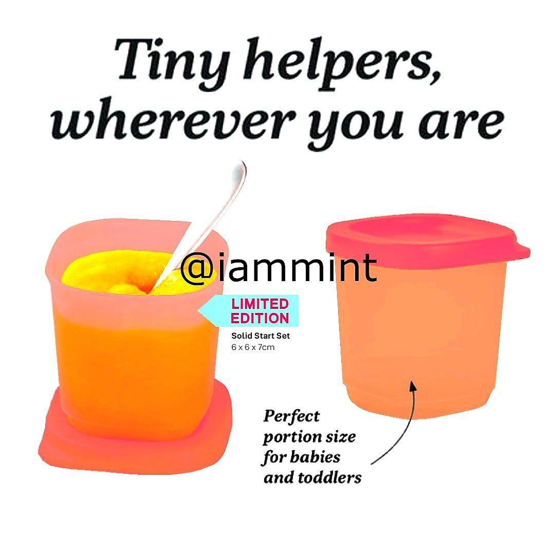 Tupperware 110 ml Solid Start Baby Feeding Petite Cubix Mini Square ...