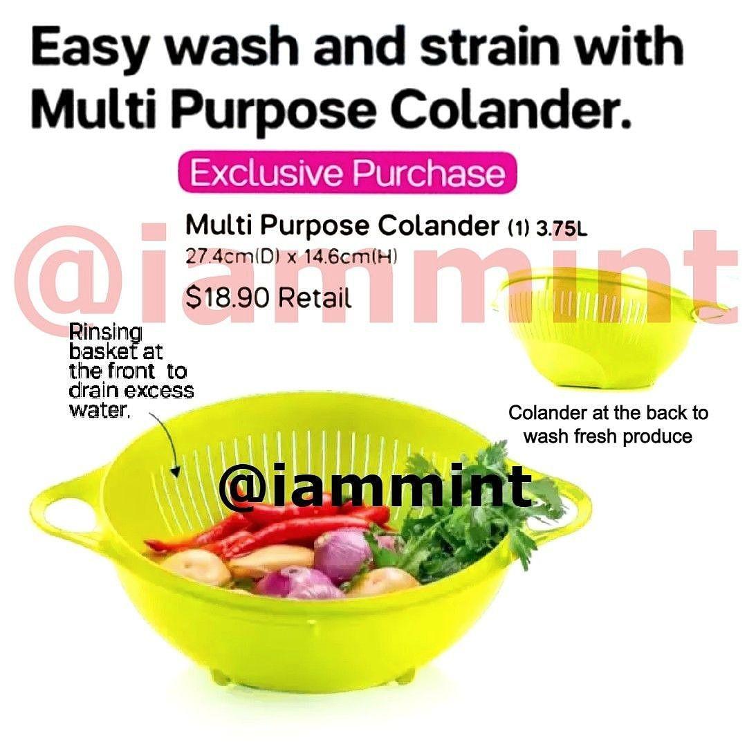 Tupperware 3.75L Multi Purpose Rice and Vegetables Washer Colander ...