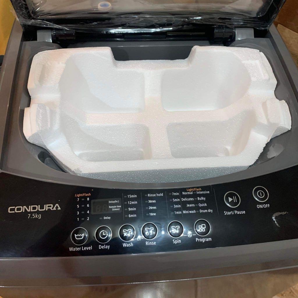 Washing machine condura top load washer 7.5, TV & Home Appliances ...