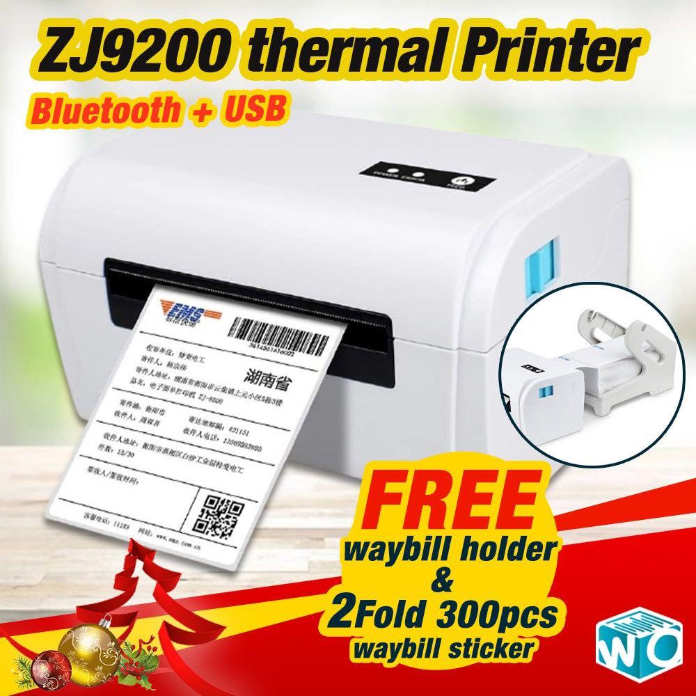 Waybill Printer ZJ9200 Cellphone Bluetooth USB Thermal Printer FREE ...