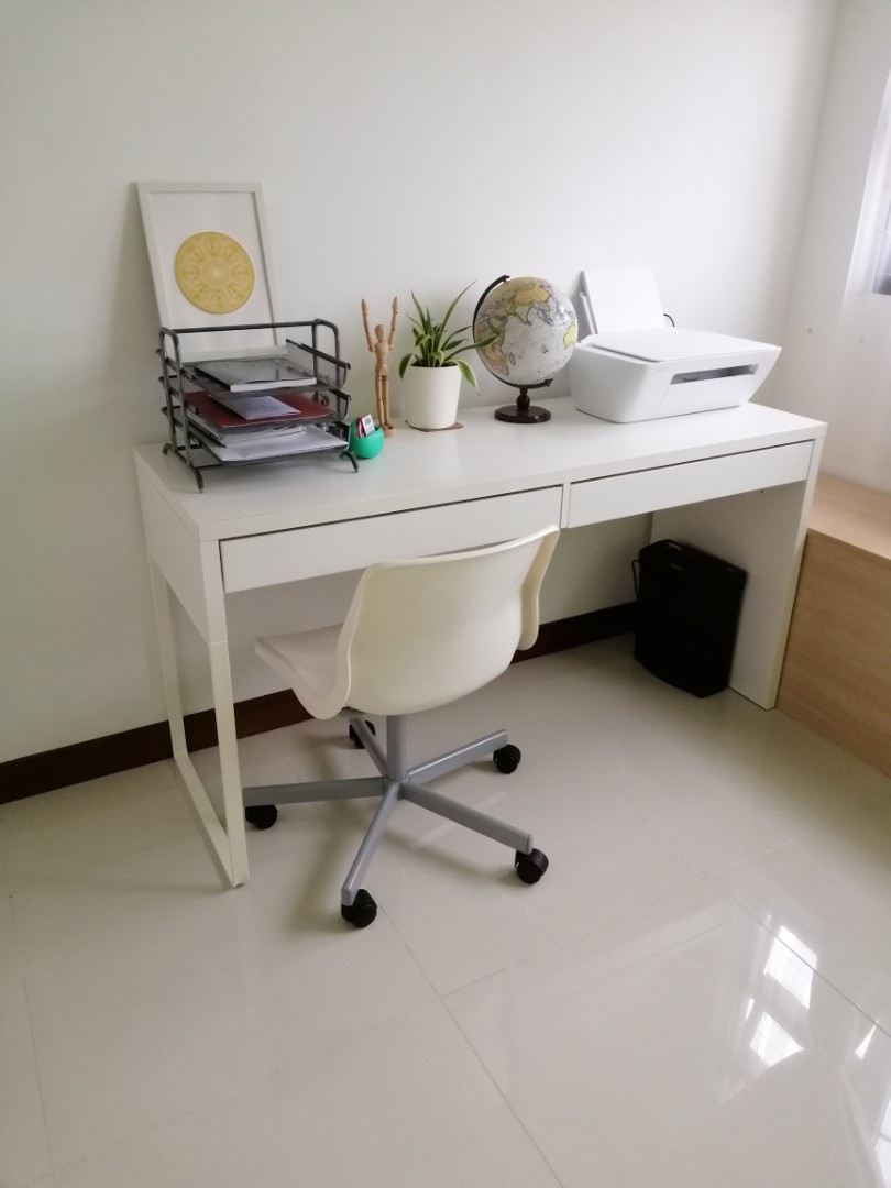 Well-used IKEA study table for sale, Furniture & Home Living, Furniture ...