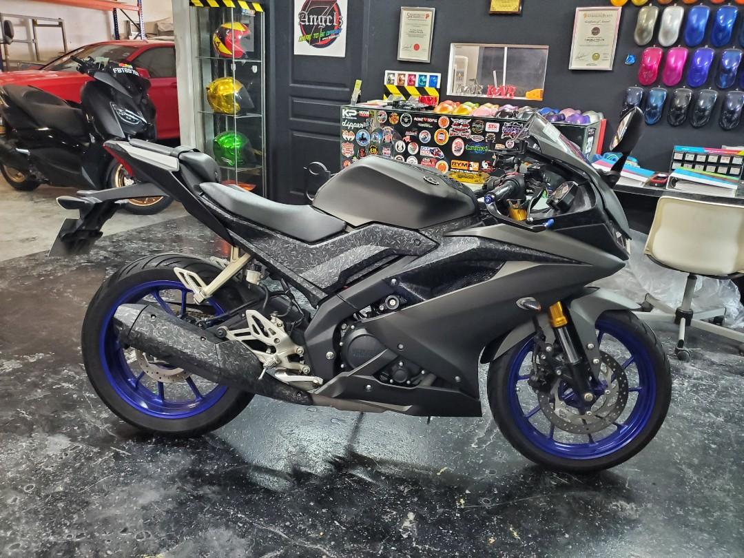 Yamaha R15 Forged Carbon And Gun Metal Makeover, Motorcycles ...