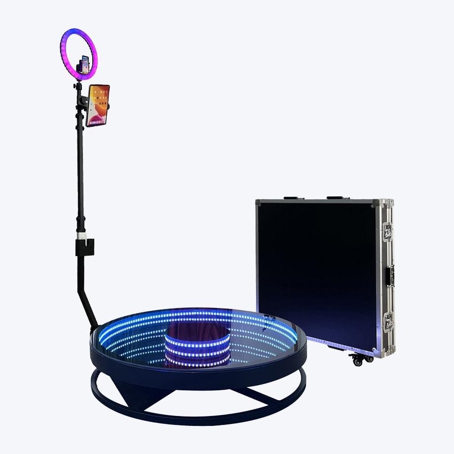 360 Photo Booth Rotating Turntable Camera Platform for Event Rent Sewa ...